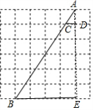 如图.在6×6的正方形网格中.连接两格点A.B.线段AB与网格线的交点为点C.则AC:CB为( )A．1:3B．1:4C．1:5D．1:6 题目和参考答案——青夏教育精英家教网——
